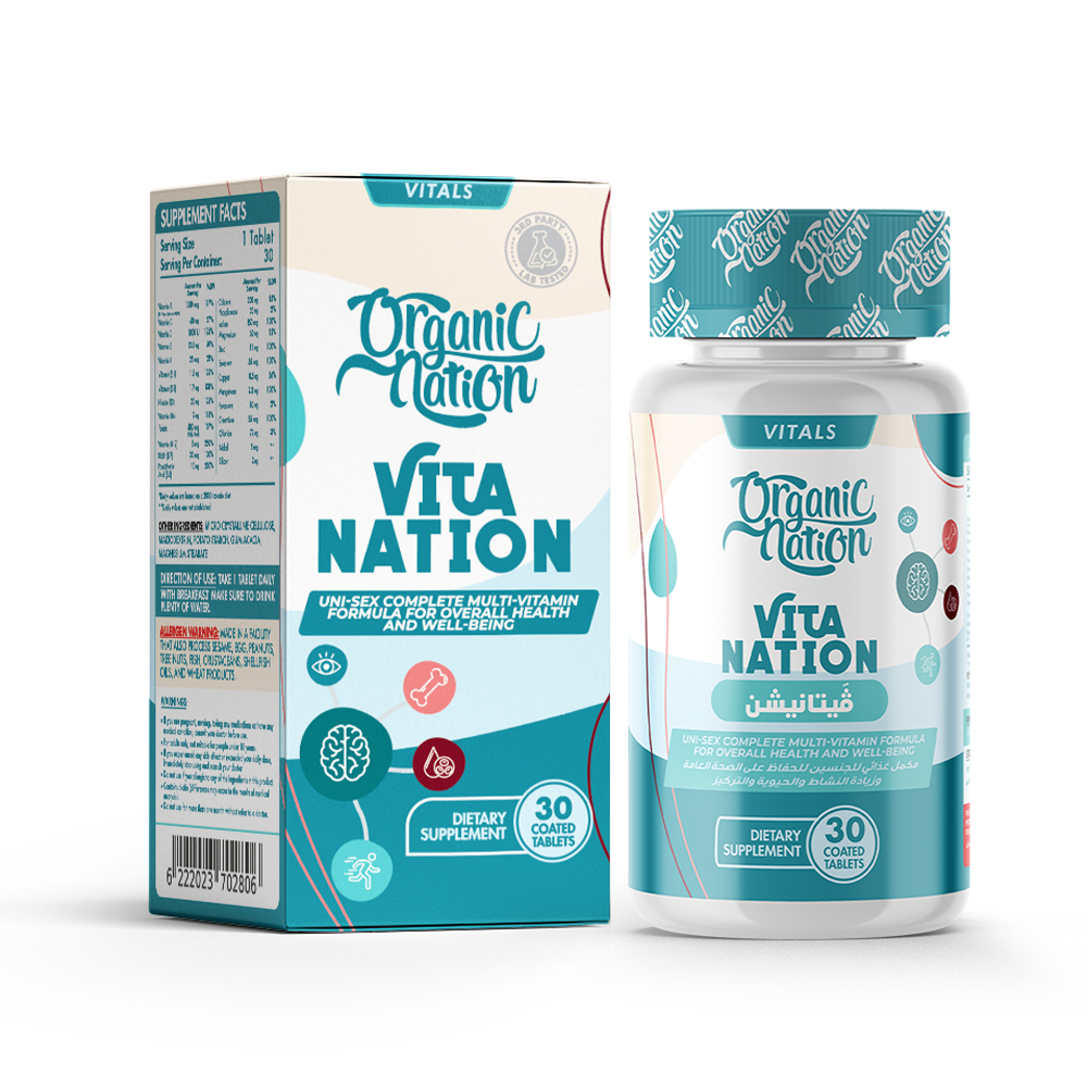 Organic Nation Vitamin Nation-30Serv.-30Tablets | Maxmuscle Elite